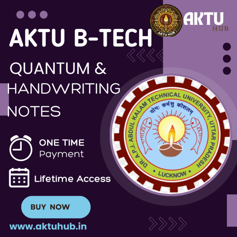 AKTU Syllabus Overview for B.Tech All Year Courses download