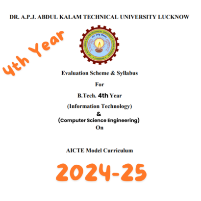 Download AKTU CSE and IT Syllabus PDFs All Semesters 2024